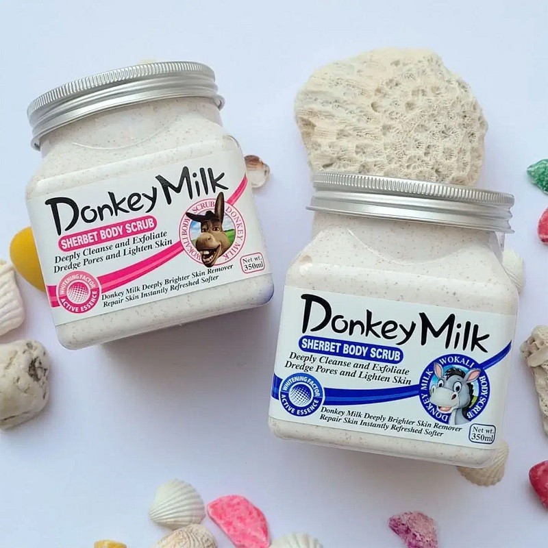 اسکراب شنی شیر الاغ و کا لی WO KA LI DONKEY MILK SHERBET BODY SCRUB